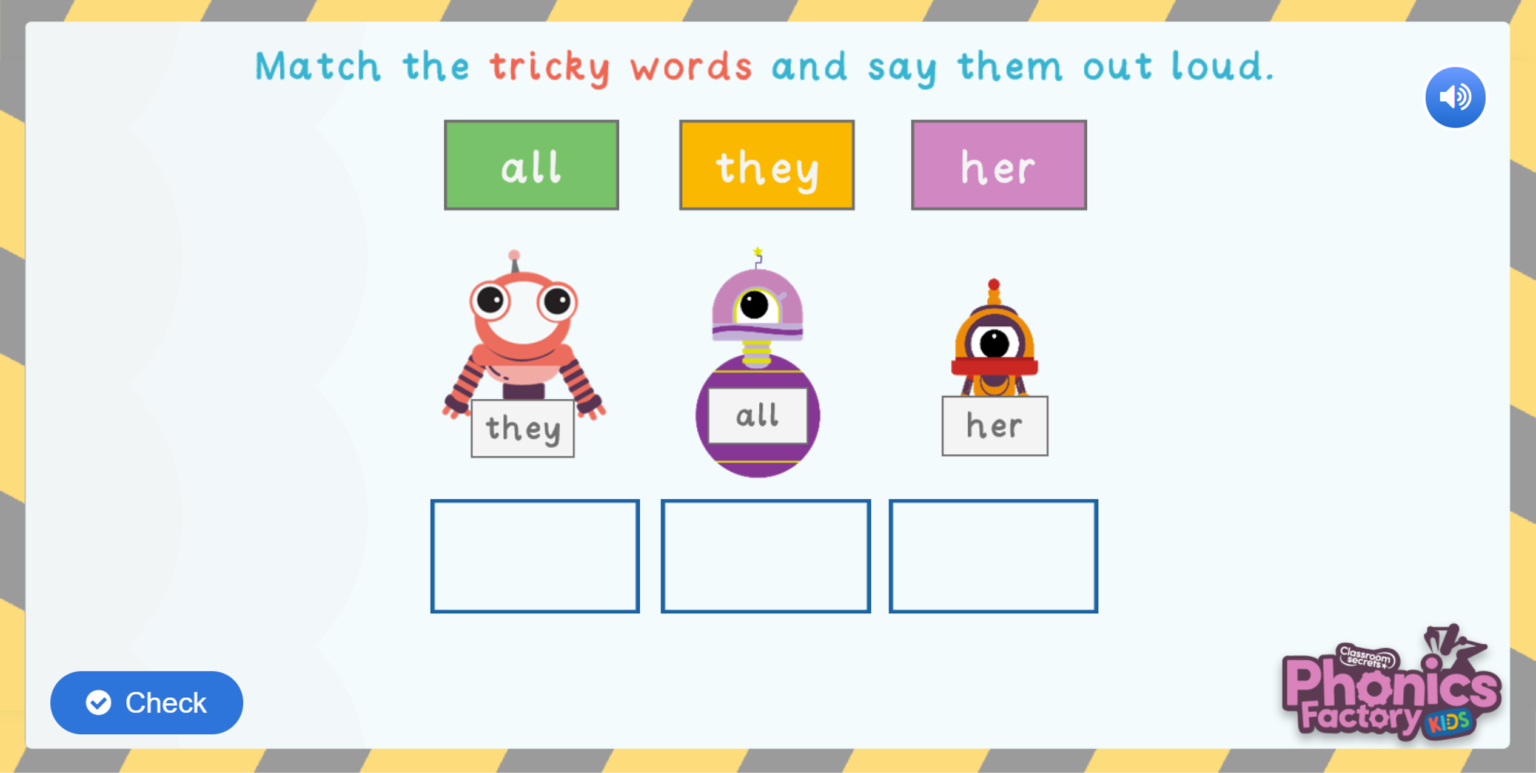Phonics Phase 3 Set 6 Tricky Words Game in the Phonics Factory ...