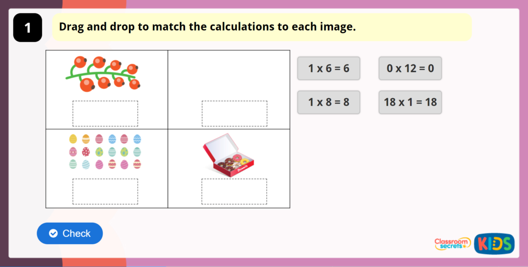 Year 4 Multiply by 1 and 0 Game | Classroom Secrets Kids