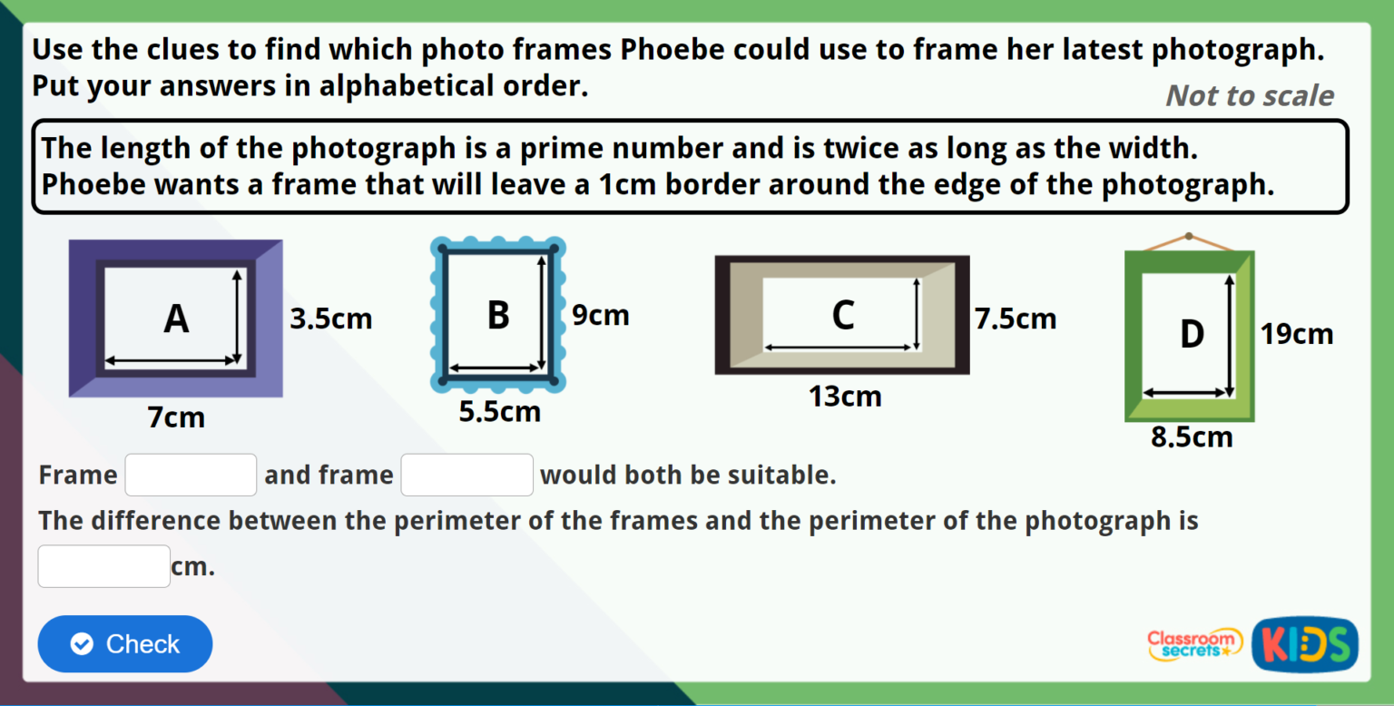 Year 5 Calculate Perimeter Maths Challenge | Classroom Secrets Kids