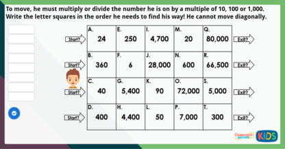 Year 5 Multiples of 10, 100 and 1,000 Maths Challenge | Classroom ...