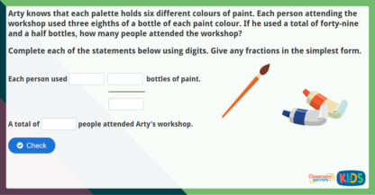 Year 6 Multiply Fractions by Integers Maths Challenge | Classroom ...