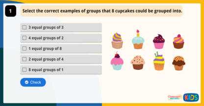 Year 2 Make Equal Groups Game | Classroom Secrets Kids