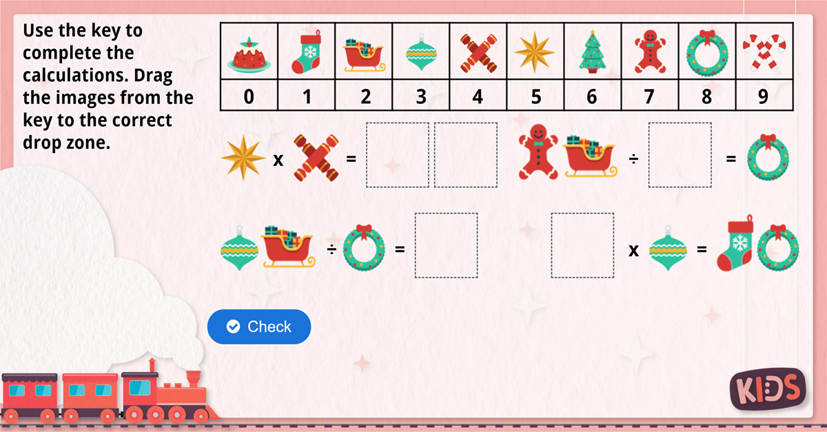 Year 3 Christmas Multiplication and Division Game | Classroom Secrets Kids
