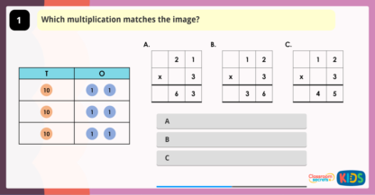 Year 3 Multiply 2 Digits by 1 Digit 2 Game | Classroom Secrets Kids