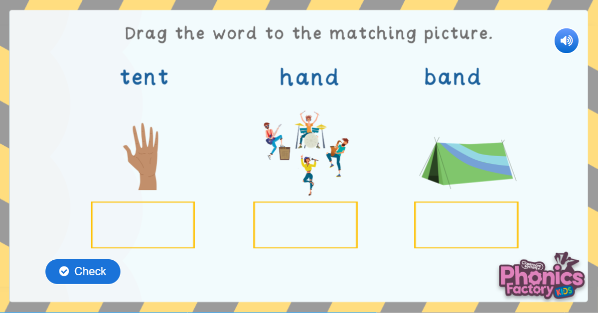 Phonics Phase 4 CVCC Game in the Phonics Factory | Classroom Secrets Kids