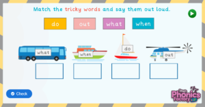 Phonics Phase 4 Set 4 Tricky Words Game in the Phonics Factory ...