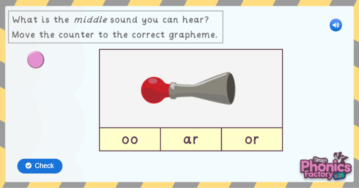 Phonics Phase 3 Set 10 Missing Sound Game in the Phonics Factory ...