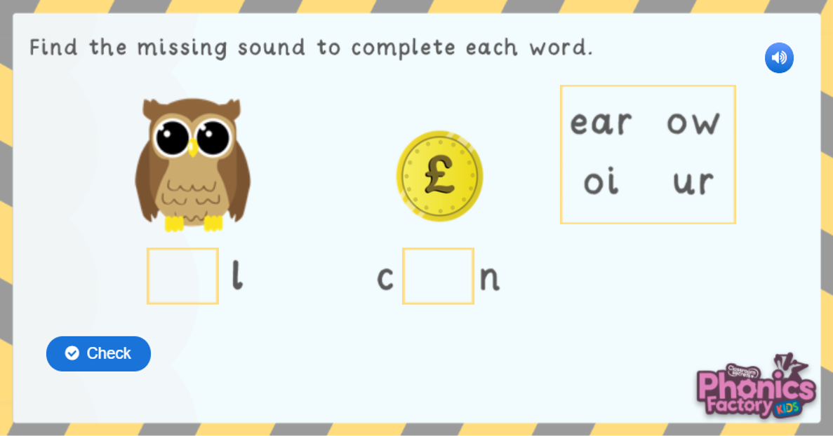 Phonics Phase 3 Set 11 Sound Game in the Phonics Factory | Classroom ...