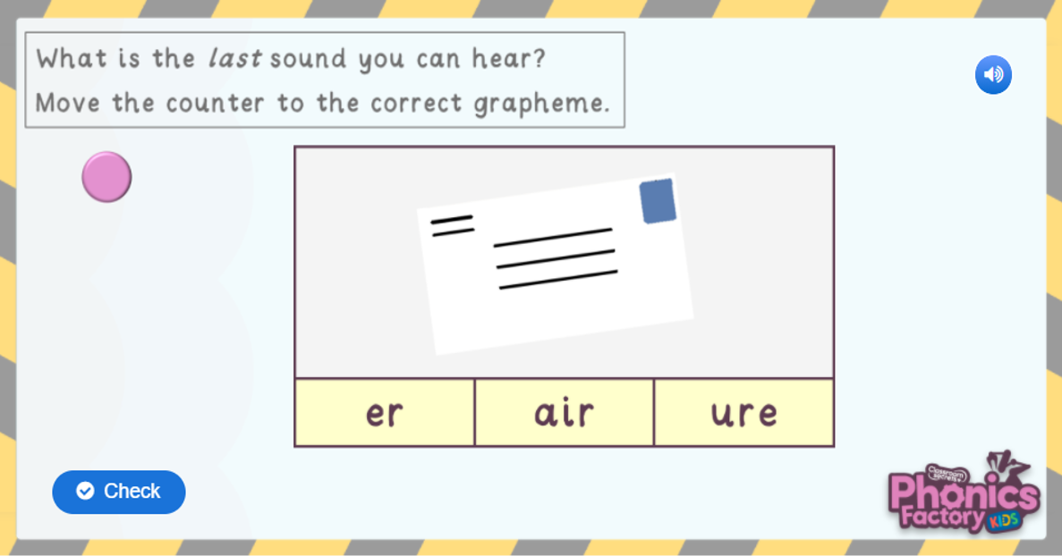Phonics Phase 3 Set 12 Missing Sound Game in the Phonics Factory ...
