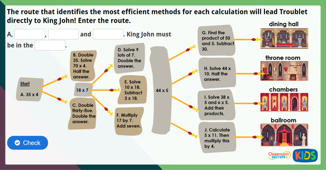 Year 4 Efficient Multiplication Maths Challenge | Classroom Secrets Kids