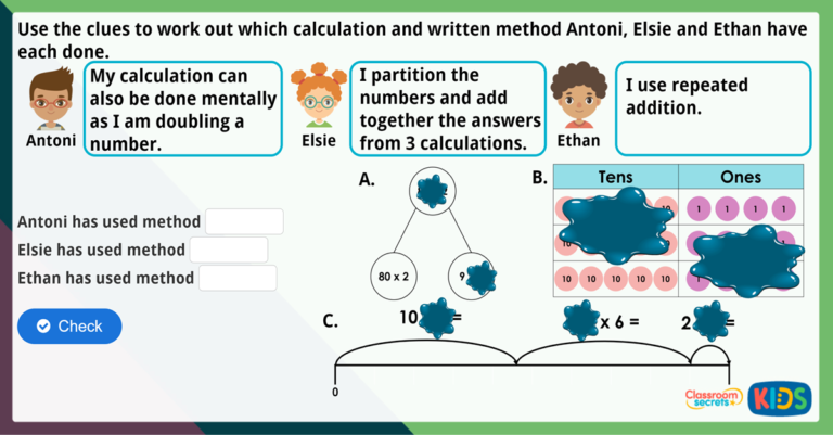Year 4 Written Methods Maths Challenge | Classroom Secrets Kids