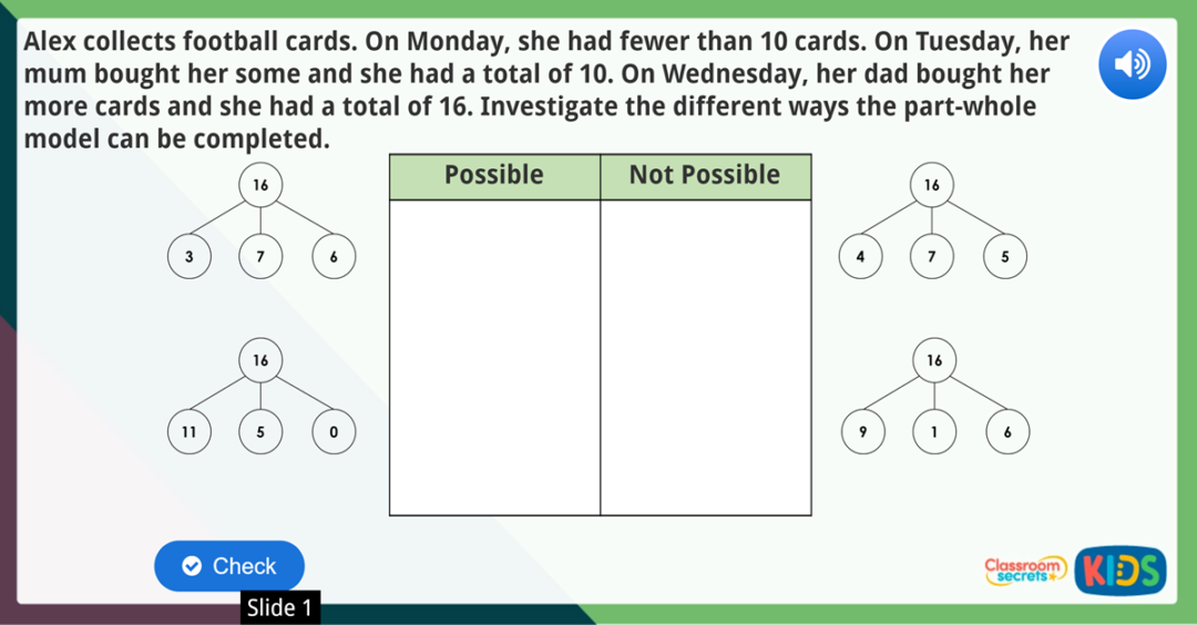 Year 1 Add by Making 10 Maths Challenge | Classroom Secrets Kids