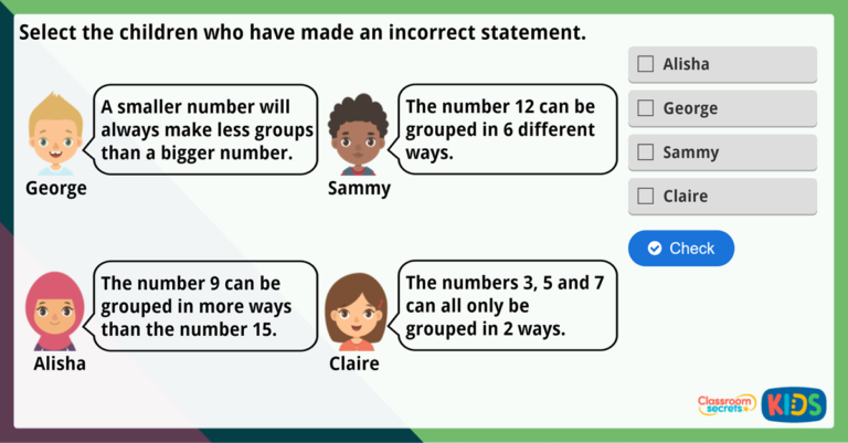 Year 2 Make Equal Groups - Grouping Maths Challenge | Classroom Secrets ...