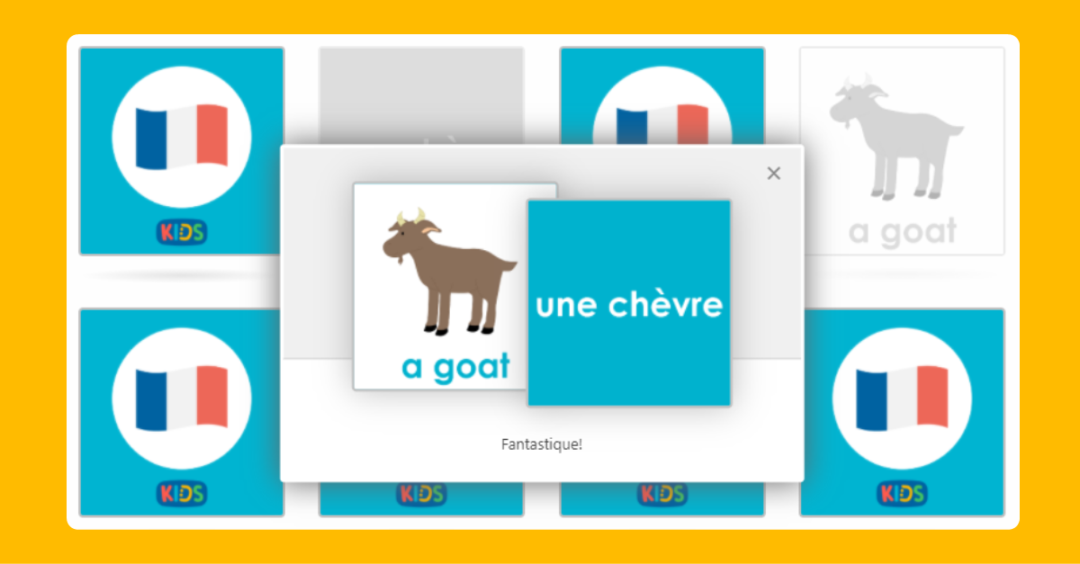 French Farm Animals Memory Game 2 | Classroom Secrets Kids