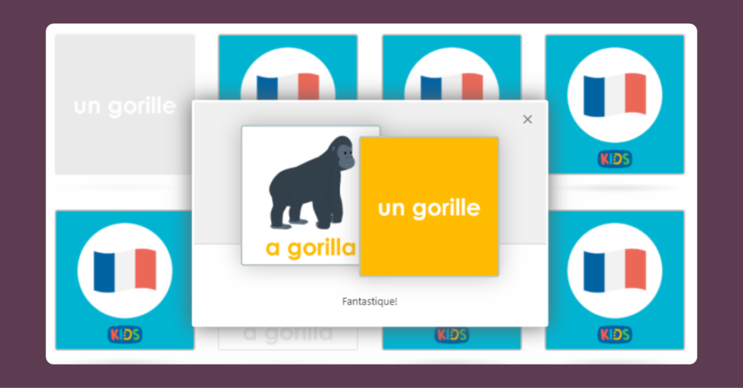 French Zoo Animals Memory Game 2 | Classroom Secrets Kids