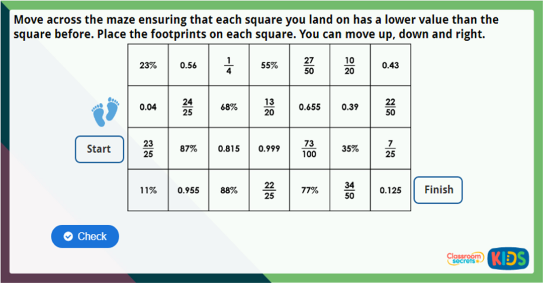 Year 6 Order FDP Maths Challenge | Classroom Secrets Kids