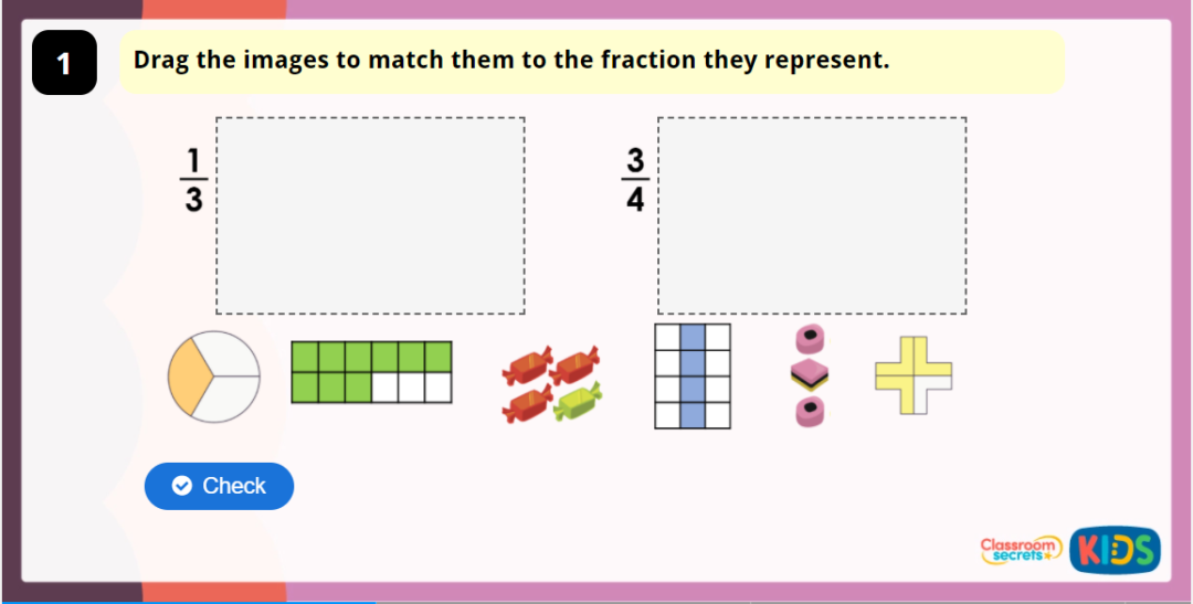 Year 4 What is a Fraction? Game | Classroom Secrets Kids