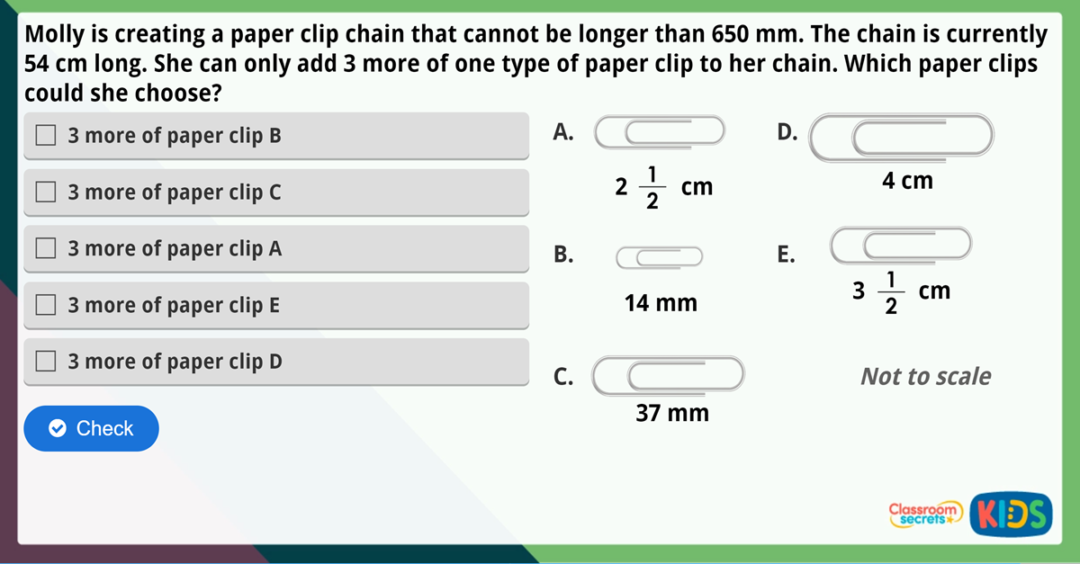 Year 3 Add Lengths Maths Challenge | Classroom Secrets Kids