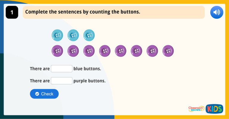 Year 1 Counting Objects Game | Classroom Secrets Kids