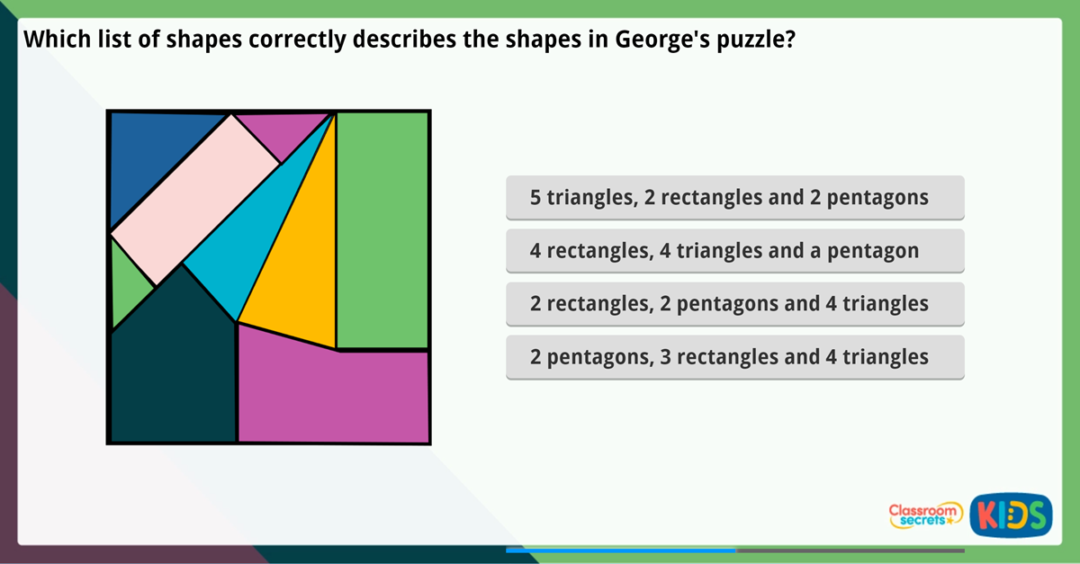 Year 2 Draw 2D Shapes Maths Challenge | Classroom Secrets Kids