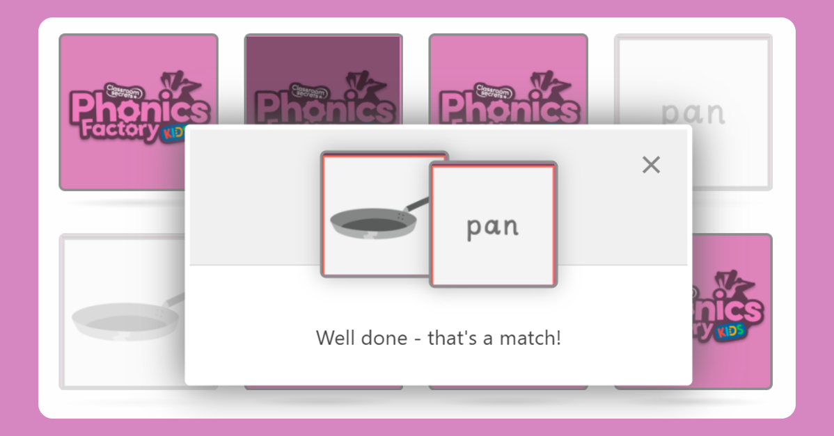 Phonics Phase 2 Set 2 Memory Matching Game in the Phonics Factory ...