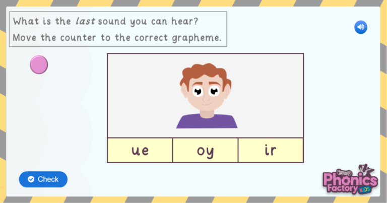 Phonics Phase 5 Set 14 Missing Sound Game in the Phonics Factory ...