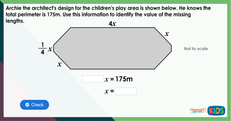 Year 6 One-Step Equations Maths Challenge | Classroom Secrets Kids
