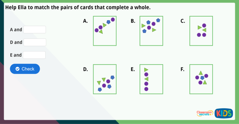 Year 2 Recognise a Half Maths Challenge | Classroom Secrets Kids