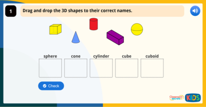Year 1 3D Shapes Game | Classroom Secrets Kids