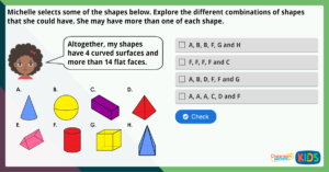 Year 2 Count Faces on 3D Shapes Maths Challenge | Classroom Secrets Kids