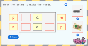 Phonics Phase 2 Set 2 Segment the Word Game in the Phonics Factory ...