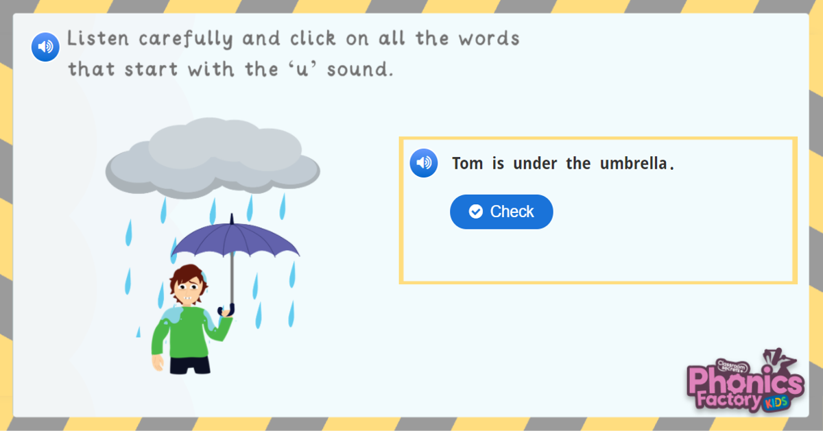 Phonics Phase 2 Set 4 Sounds within Captions Game in the Phonics ...