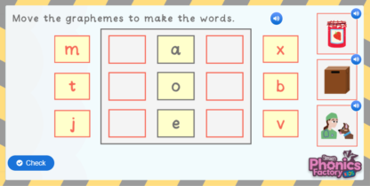 Phonics Phase 3 Set 8 Segment the Word Game in the Phonics Factory ...