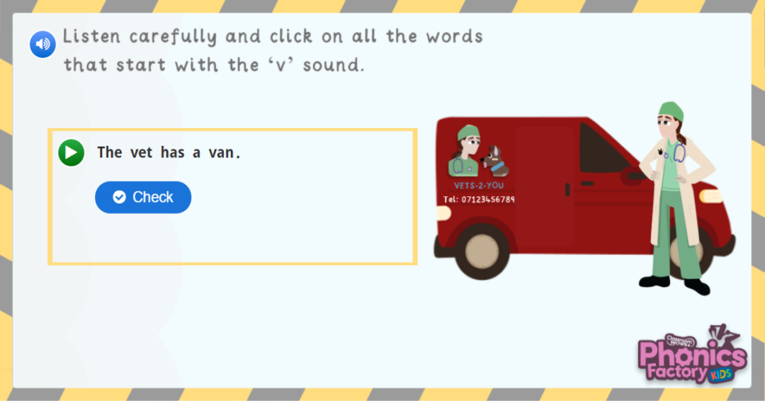 Phonics Phase 3 Set 6 Sounds within Captions Game in the Phonics ...