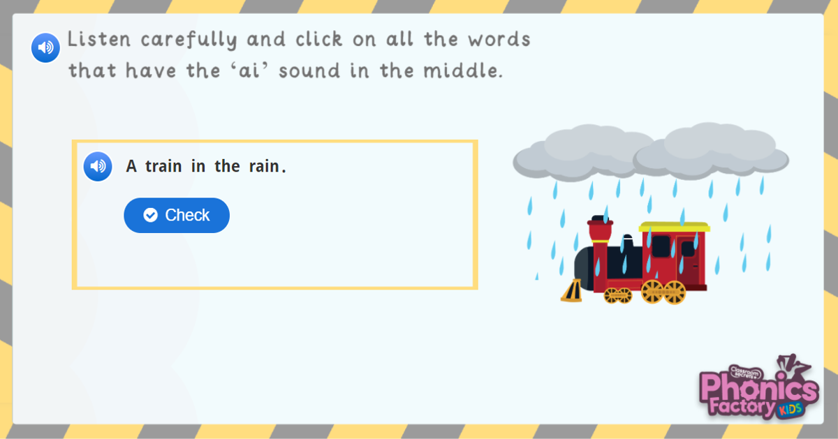 Phonics Phase 3 Set 9 Sounds within Captions Game in the Phonics ...