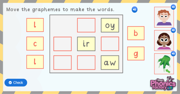Phonics Phase 5 Set 14 Segment the Word Game in the Phonics Factory ...
