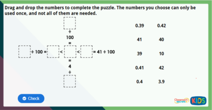 Year 4 Divide 1 or 2 Digits by 100 Maths Challenge | Classroom Secrets Kids