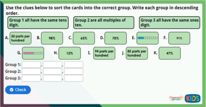 Year 5 Understand Percentages Maths Challenge | Classroom Secrets Kids