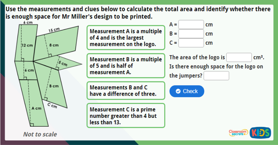 Year 6 Area of a Parallelogram Maths Challenge | Classroom Secrets Kids