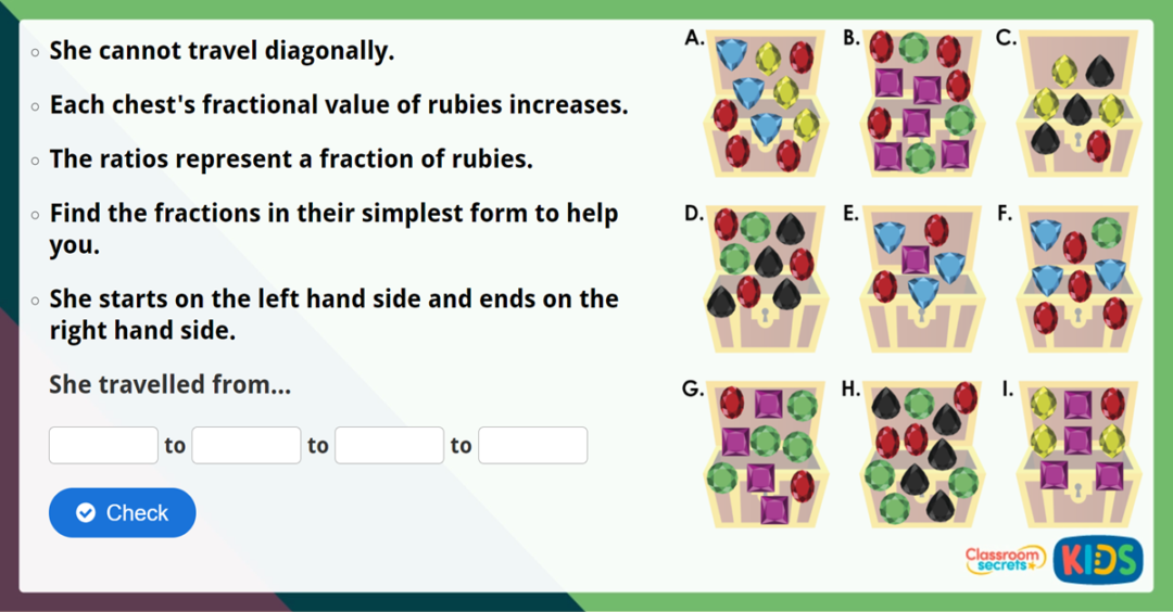 Year 6 Ratio and Fractions Maths Challenge | Classroom Secrets Kids