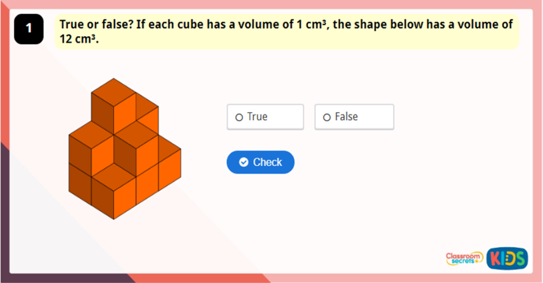 Year 6 Volume - Counting Cubes Game | Classroom Secrets Kids