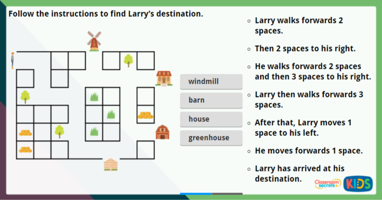 Position and Direction | Classroom Secrets Kids
