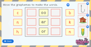 Phonics Phase 3 Set 10 Segment the Word Game in the Phonics Factory ...