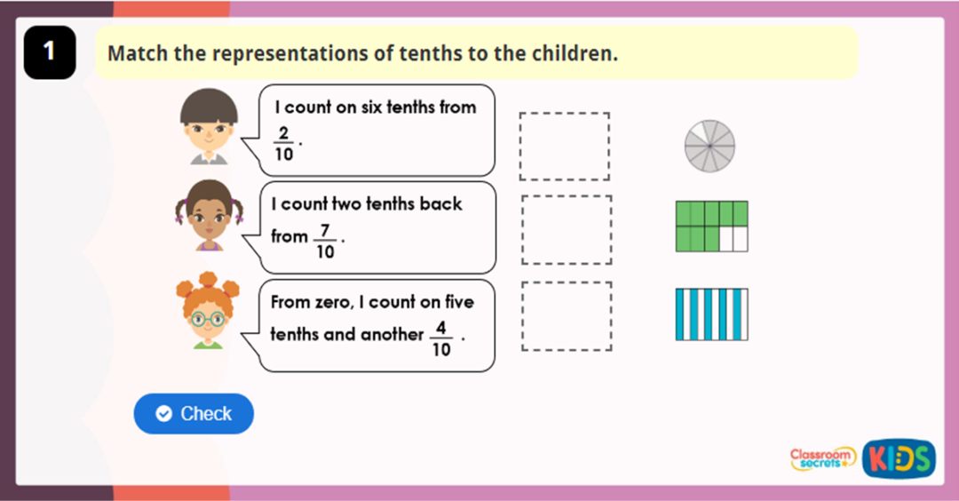Year 3 Count in Tenths Game | Classroom Secrets Kids