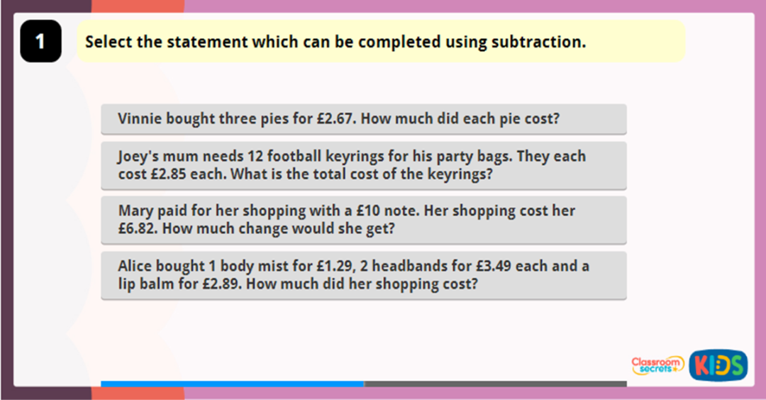 Money | Classroom Secrets Kids