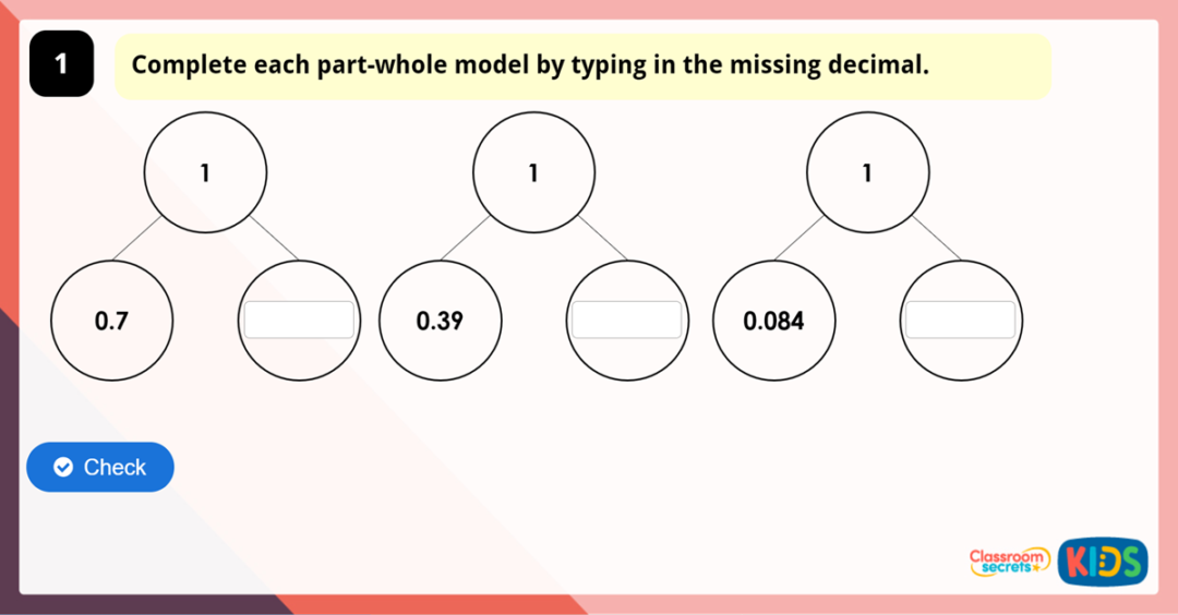 Year 5 Complements to 1 Game | Classroom Secrets Kids
