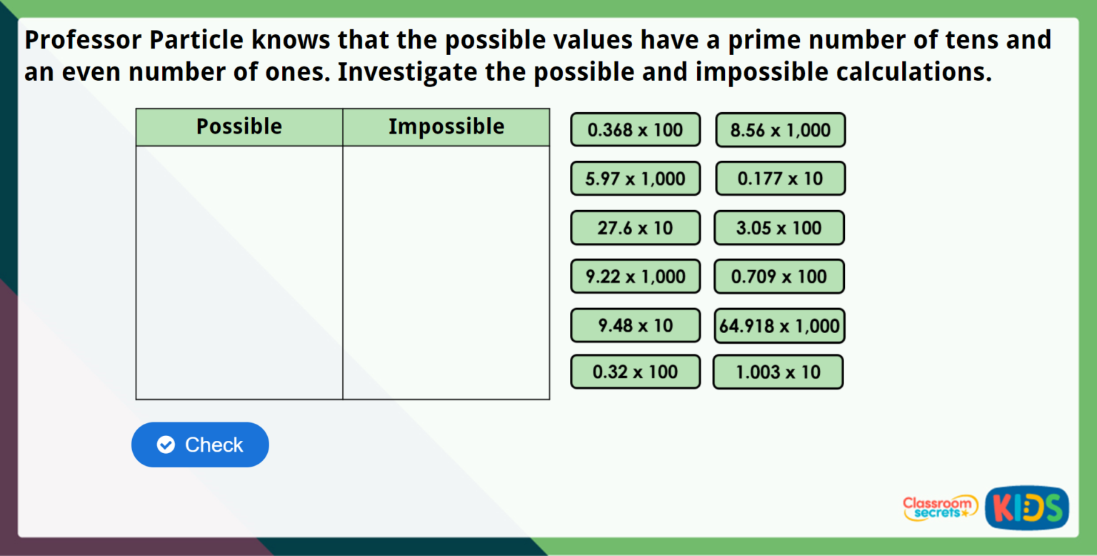 Year 5 Multiply by 10, 100 and 1,000 Maths Challenge | Classroom ...