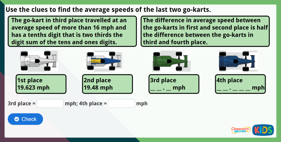 Year 5 Subtract - Different Decimal Places Maths Challenge | Classroom ...