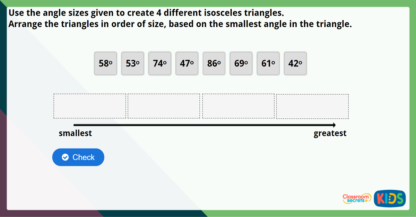 Year 6 Angles in a Triangle 2 Maths Challenge | Classroom Secrets Kids
