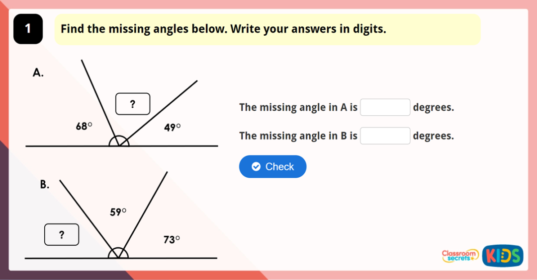 Year 6 Calculate Angles Game | Classroom Secrets Kids